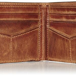 Fossil Men's Derrick Leather Slim Minimalist Bifold Front Pocket Wallet, Brown, (Model: ML3709200)