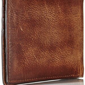 Fossil Men's Derrick Leather Slim Minimalist Bifold Front Pocket Wallet, Brown, (Model: ML3709200)