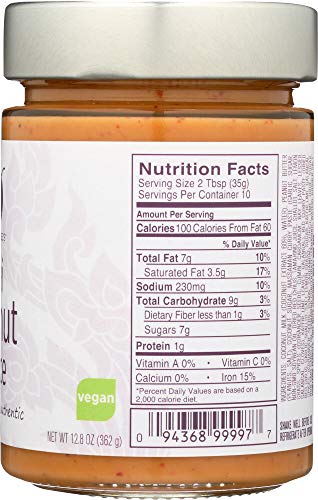 WATCHAREES SAUCE THAI PEANUT 12.8 OZ