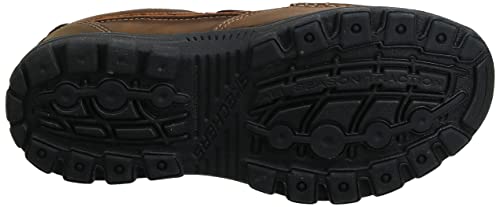 Skechers Men's Braver-Rayland Slip-On Loafer, Dark Brown Leather, 10 2E US