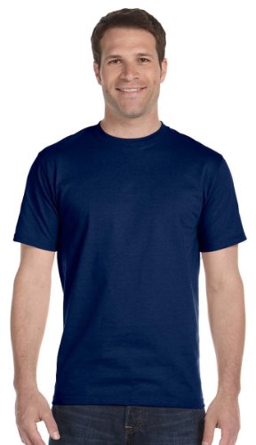 Gildan Men's DryBlend 50 Cotton/50 Poly T-Shirt Navy Large