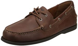 dockers men’s vargas leather handsewn boat shoe,rust, 10 m us