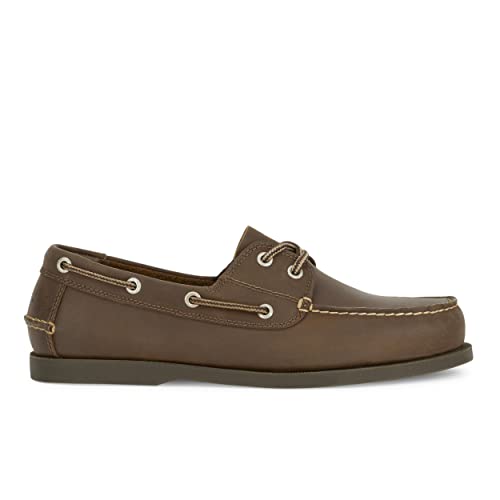 Dockers Men’s Vargas Leather Handsewn Boat Shoe,Rust, 10 M US