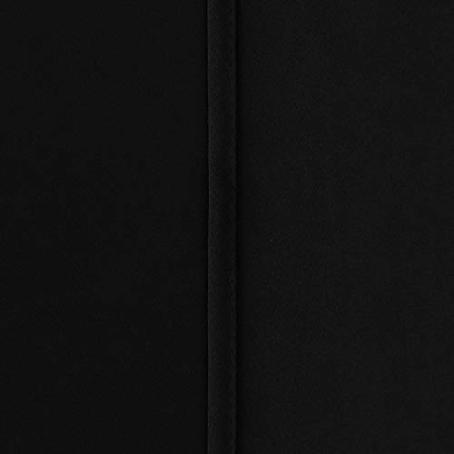 Deconovo 100% Blackout Curtains Solid Room Darkening Thermal Insulated Grommet Window Black Curtain Living Room, 42x63 Inch,1 Panel