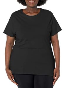 just my size plus-size pure cotton jersey t-shirt, wide classic crewneck tee for women