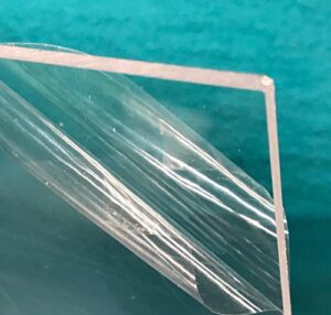 clear extruded acrylic plexiglas sheet 12"x12" 3/16"