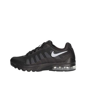 nike kid's air max invigor running shoe black/wolf grey 3.5y