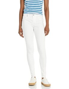 jessica simpson women's misses kiss me super skinny jean, white/white, 30