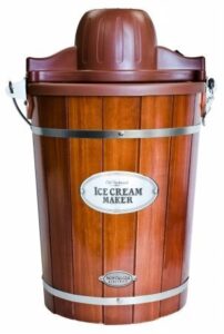 nostalgia icmp600wd 6 qt ice cream maker by nostalgia products group