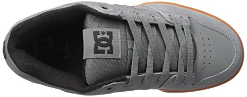 DC Men's Pure Low Top Casual Skate Shoe, Grey/Gum, 11 M US