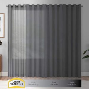 Waverly Navarra Modern Farmhouse Room Darkening Thermal Rod Pocket Window Curtain for Bedroom (1 Panel), 52 in x 84 in, Antique