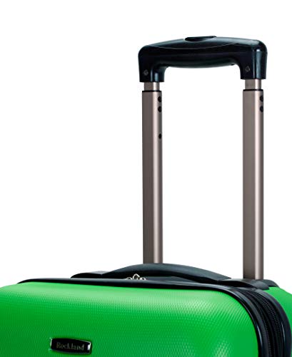 Rockland Melbourne Hardside Expandable Spinner Wheel Luggage, Green, Carry-On 20-Inch