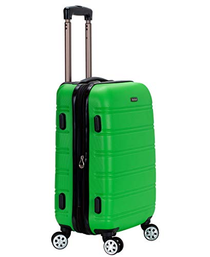 Rockland Melbourne Hardside Expandable Spinner Wheel Luggage, Green, Carry-On 20-Inch