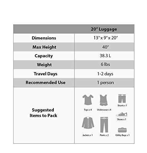 Rockland Melbourne Hardside Expandable Spinner Wheel Luggage, Green, Carry-On 20-Inch