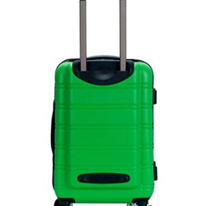 Rockland Melbourne Hardside Expandable Spinner Wheel Luggage, Green, Carry-On 20-Inch