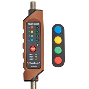 Southwire M500CX4 Coax Continuity Tester/Mapper; Durable Design; Auto Power-Off; Double-Molded Housing; Easy-to-Understand LED Display; Includes 4 Color-Coded ID Remotes