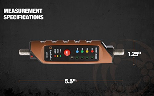 Southwire M500CX4 Coax Continuity Tester/Mapper; Durable Design; Auto Power-Off; Double-Molded Housing; Easy-to-Understand LED Display; Includes 4 Color-Coded ID Remotes