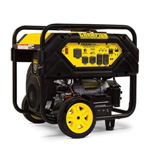 champion power equipment 100111 15,000/12,000-watt portable generator with electric start and lift hook