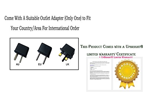 UpBright 7.5V AC/DC Adapter Compatible with Dana by AlphaSmart ACC-AC55 41-7.5-500D ACCAC55 41-75-500D Alpha Smart 7.5 V 500mA 7.5VDC 0.5A - 1A DC7.5V Class 2 Transformer Power Supply Cord Charger