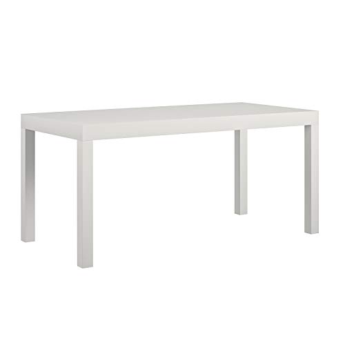 Ameriwood Home Parsons Modern Coffee Table, White