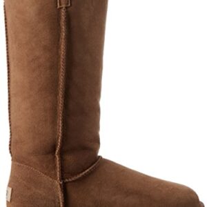 UGG Women's Bailey Button Triplet II Winter Boot, Chestnut, 9 B US