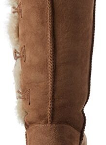 UGG Women's Bailey Button Triplet II Winter Boot, Chestnut, 9 B US