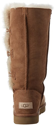 UGG Women's Bailey Button Triplet II Winter Boot, Chestnut, 9 B US