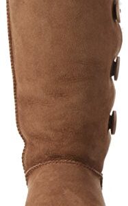 UGG Women's Bailey Button Triplet II Winter Boot, Chestnut, 9 B US