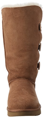 UGG Women's Bailey Button Triplet II Winter Boot, Chestnut, 9 B US