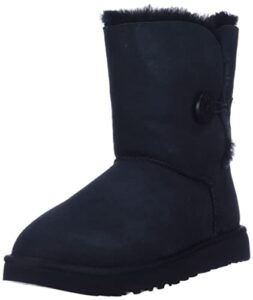 ugg women's bailey button ii boot, black, 8