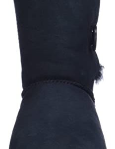 UGG Women's Bailey Button II Boot, Black, 8