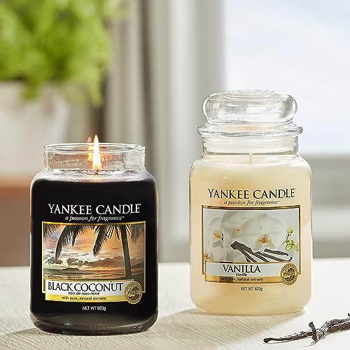 YANKEE CANDLE Vanilla Large Jar Candle, White