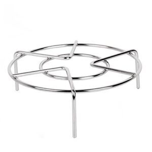 steam rack,steaming rack stand,steamer basket,heavy duty stainless steel metal multi-function by meleg otthon (5.9" diameter x2.7"high)