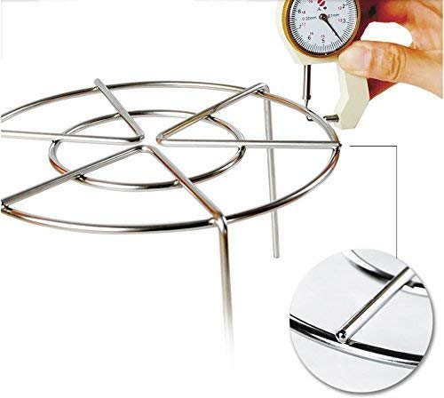 Steam Rack,Steaming Rack Stand,Steamer Basket,Heavy Duty Stainless Steel Metal Multi-function By Meleg Otthon (5.9" Diameter X2.7"High)