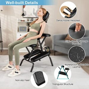 Giantex Portable Light Weight Massage Chair Travel Massage Tattoo Spa Chair w/Carrying Bag