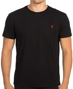 polo ralph lauren men's pony logo crew neck t-shirt, rl black, large