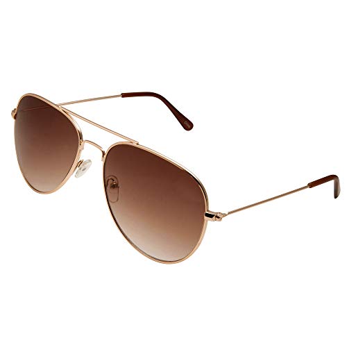 grinderPUNCH Unisex Aviator Sunglasses | Fashionable & Lightweight Frame Suits All Face Shapes | 100% UV Protection