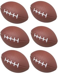 giftexpress 1 dozen 4" foam mini football stress balls, mini sport balls, superbowl decoration party favor, football themed party supplies and giveaways (football)