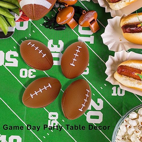 GiftExpress 1 Dozen 4" Foam Mini Football Stress Balls, Mini Sport Balls, Superbowl Decoration Party Favor, Football Themed Party Supplies and Giveaways (Football)