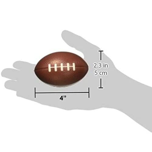 GiftExpress 1 Dozen 4" Foam Mini Football Stress Balls, Mini Sport Balls, Superbowl Decoration Party Favor, Football Themed Party Supplies and Giveaways (Football)