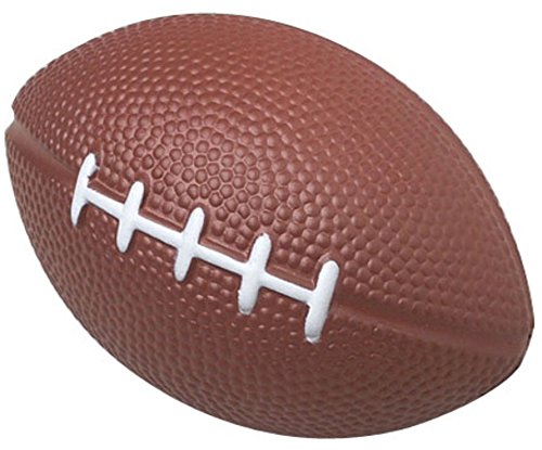 GiftExpress 1 Dozen 4" Foam Mini Football Stress Balls, Mini Sport Balls, Superbowl Decoration Party Favor, Football Themed Party Supplies and Giveaways (Football)