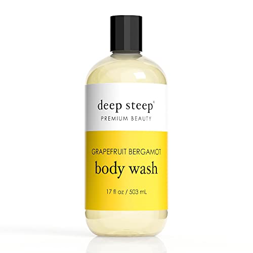 Deep Steep Argan Oil Body Wash, Grapefruit Bergamot, 17 Ounce