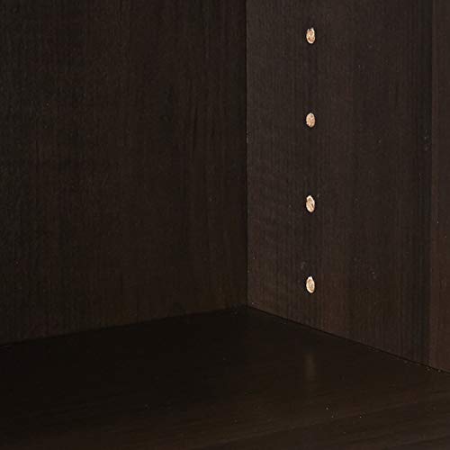 FURINNO JAYA Simply Home 5-Shelf Bookcase, 5-Tier, Espresso