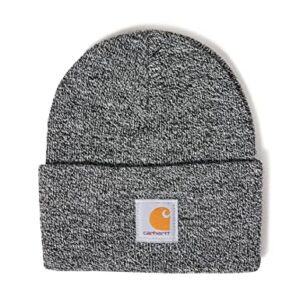 Carhartt Men's Knit Cuffed Beanie, Black/White, One Size