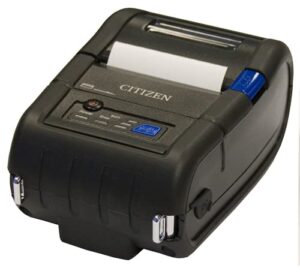 citizen america cmp-20btium cmp-20 series portable mobile receipt printer, 2" printer class size, 203 dpi resolution, bluetooth, msr, apple ios certification, black