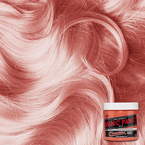 MANIC PANIC Dreamsicle Hair Dye – Creamtone Perfect Pastel - Semi-Permanent Hair Color - Creamy, Pastel Orange Dye With Warm Undertones - Vegan, PPD & Ammonia-Free - For Coloring Hair on Women & Men