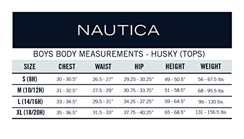 Nautica Boys' School Uniform Short Sleeve Polo Shirt, Button Closure, Moisture Wicking Performance Material, Light Blue, 14-16