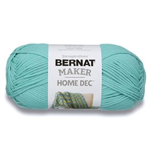 bernat maker home dec yarn, 8.8oz, guage 5 bulky chunky, aqua