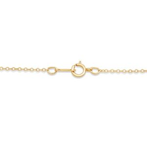 Jewelili 14K Yellow Gold over Sterling Silver Diamond Accent Infinity Pendant Necklace, 18"