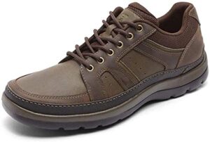 rockport men's get your kicks mudguard blucher, dark brown leather, 12 wide